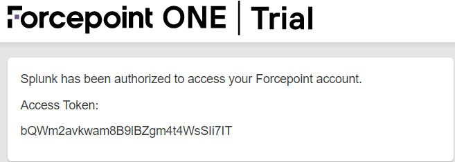 Integrating Splunk application with Forcepoint Data Security Cloud | SSE using Bitglass application